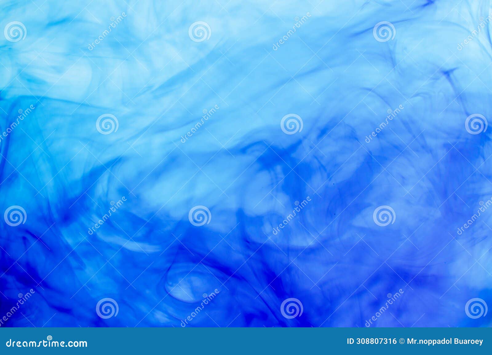 Water Soluble Blue Photograph There are Patterns Created by the Flow of ...