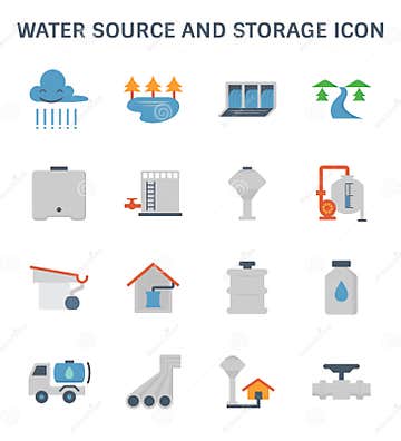Water source icon stock vector. Illustration of gutter - 170302142
