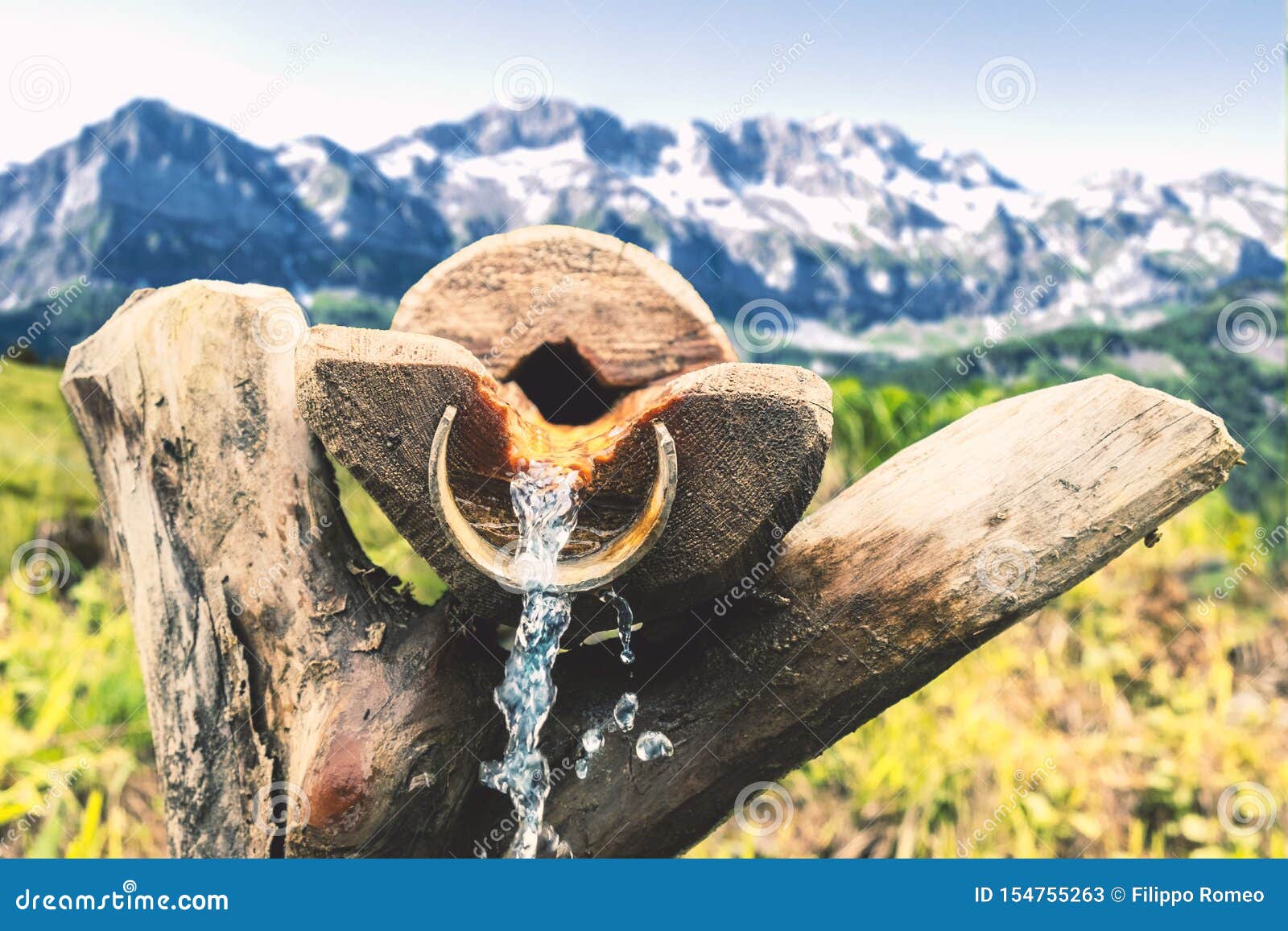 Water source mountains stock image. Image of pipe, mount - 154755263