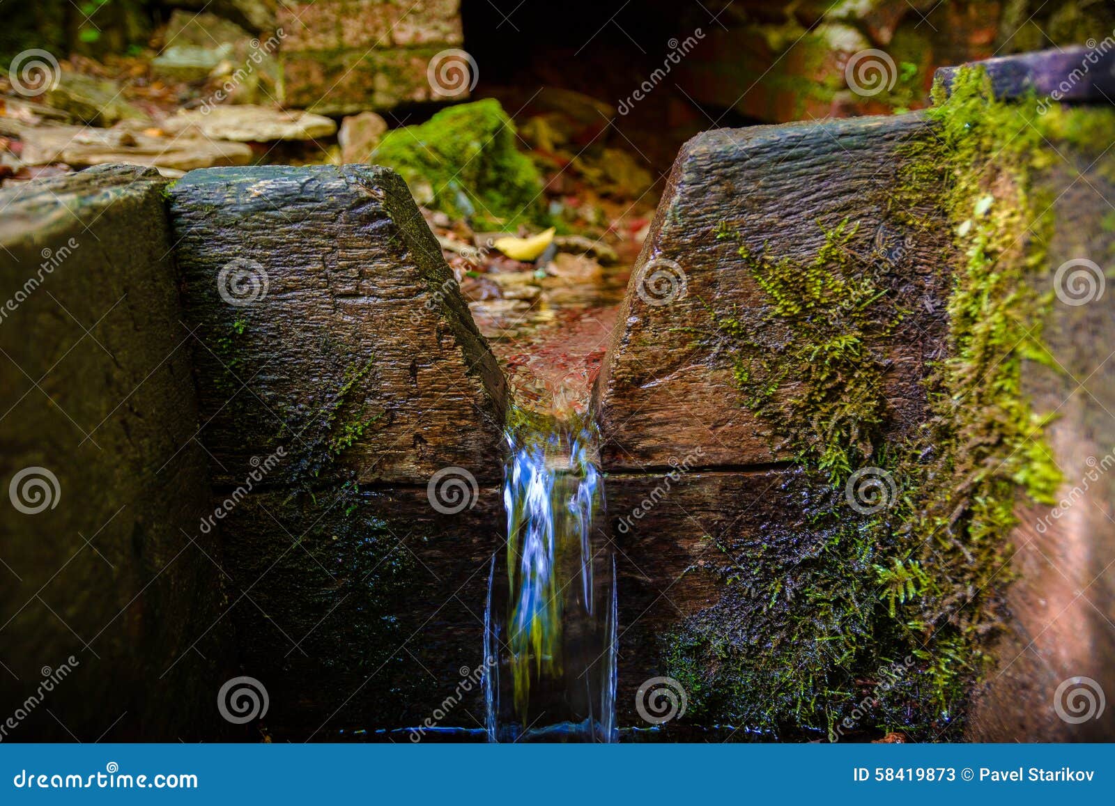 Water source stock image. Image of landslides, green - 58419873