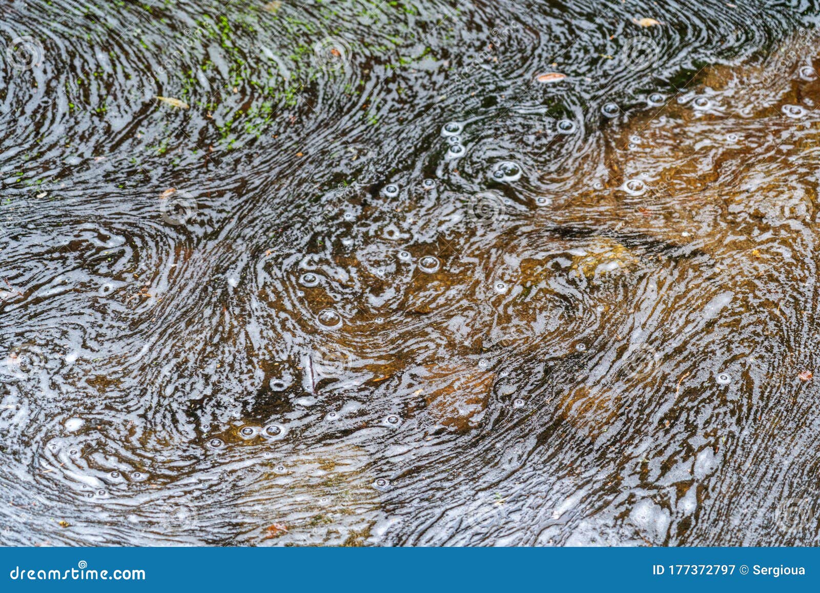 Water Source Pollution Crisis in Ecology. Wastewater in Rivers and ...