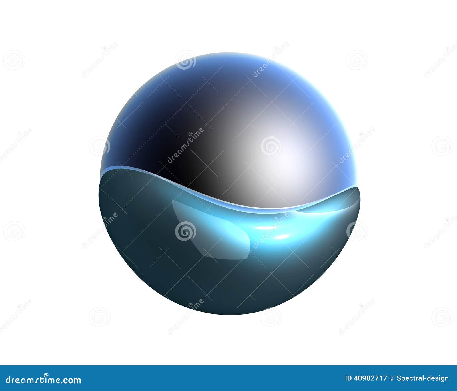 Water sphere stock illustration. Illustration of blue - 40902717