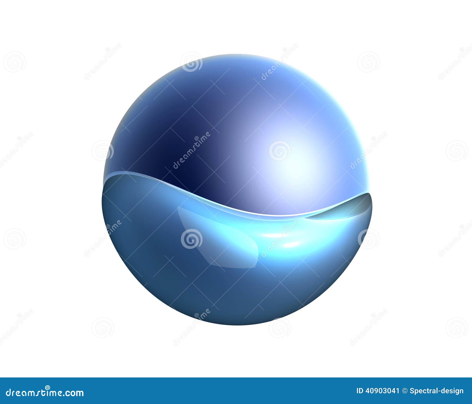 Water sphere stock illustration. Illustration of shiny - 40903041