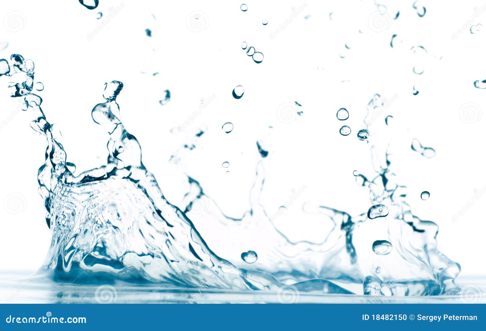 Water splash stock photo. Image of blue, flowing, purity - 18482150
