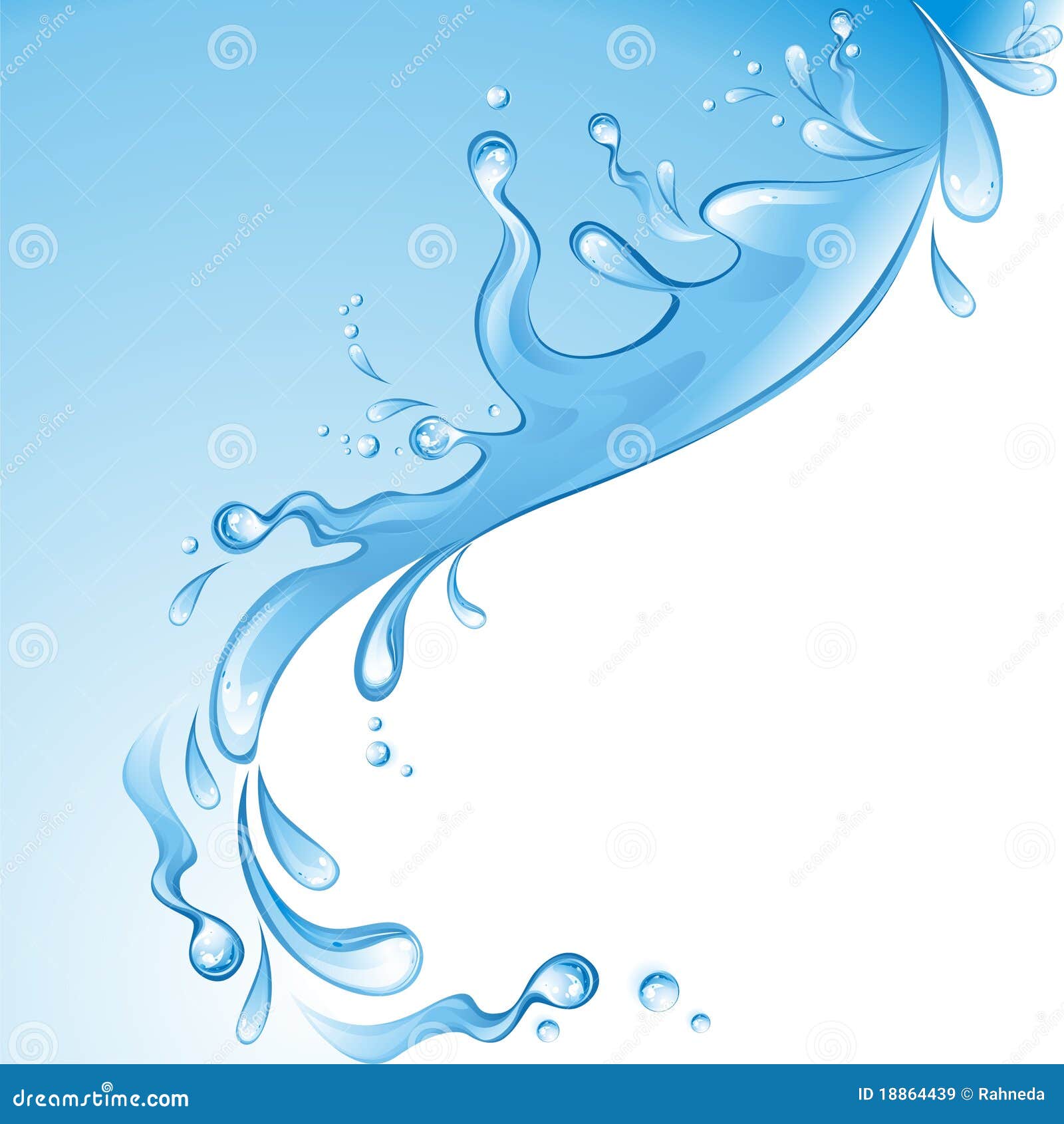 Pool Splash Border Clip Art