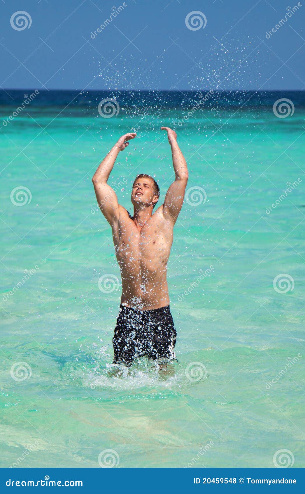 Water splash stock photo. Image of splash, attractive - 20459548