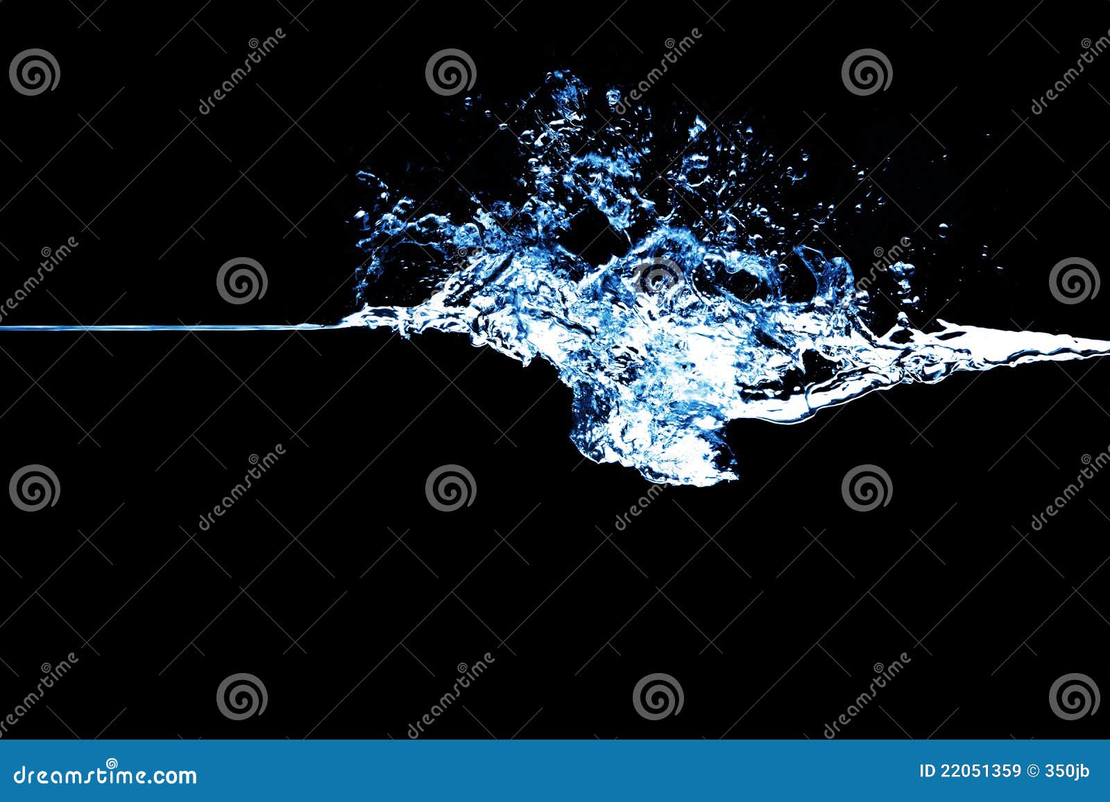 Water splash stock image. Image of horizontal, macro - 22051359