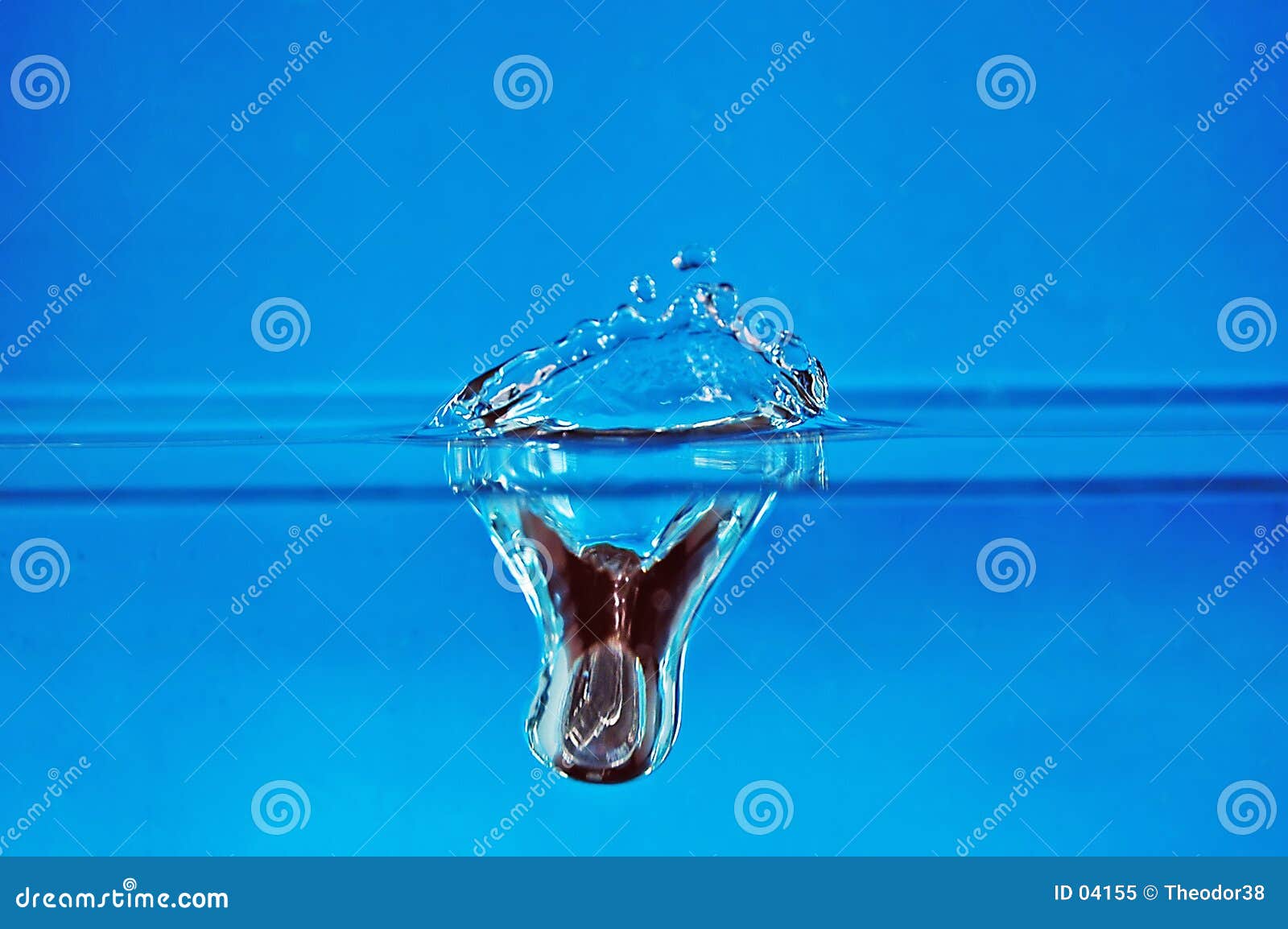 Water splash 3 stock image. Image of blue, water, time, centered - 4155