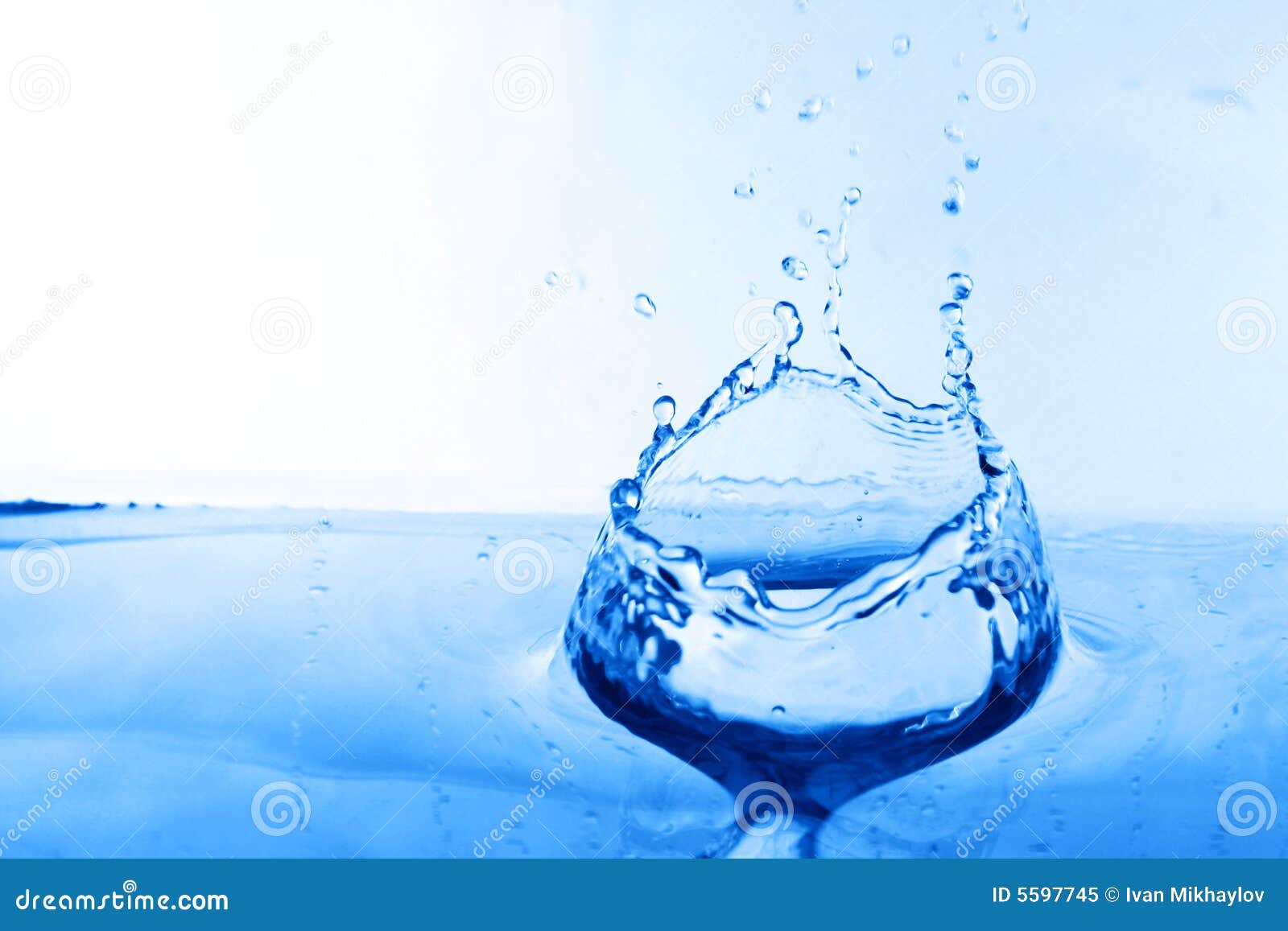 Water splash stock image. Image of smooth, fresh, ripple - 5597745