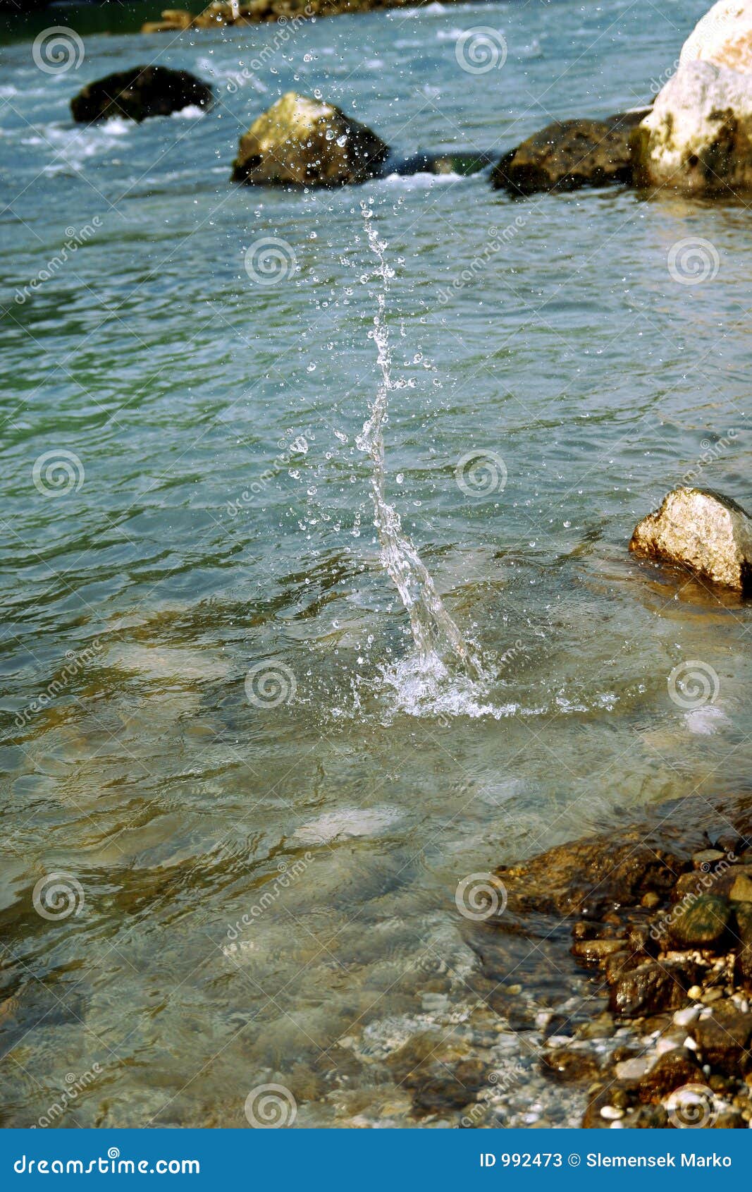 Water splash stock image. Image of droplet, water, stone - 992473