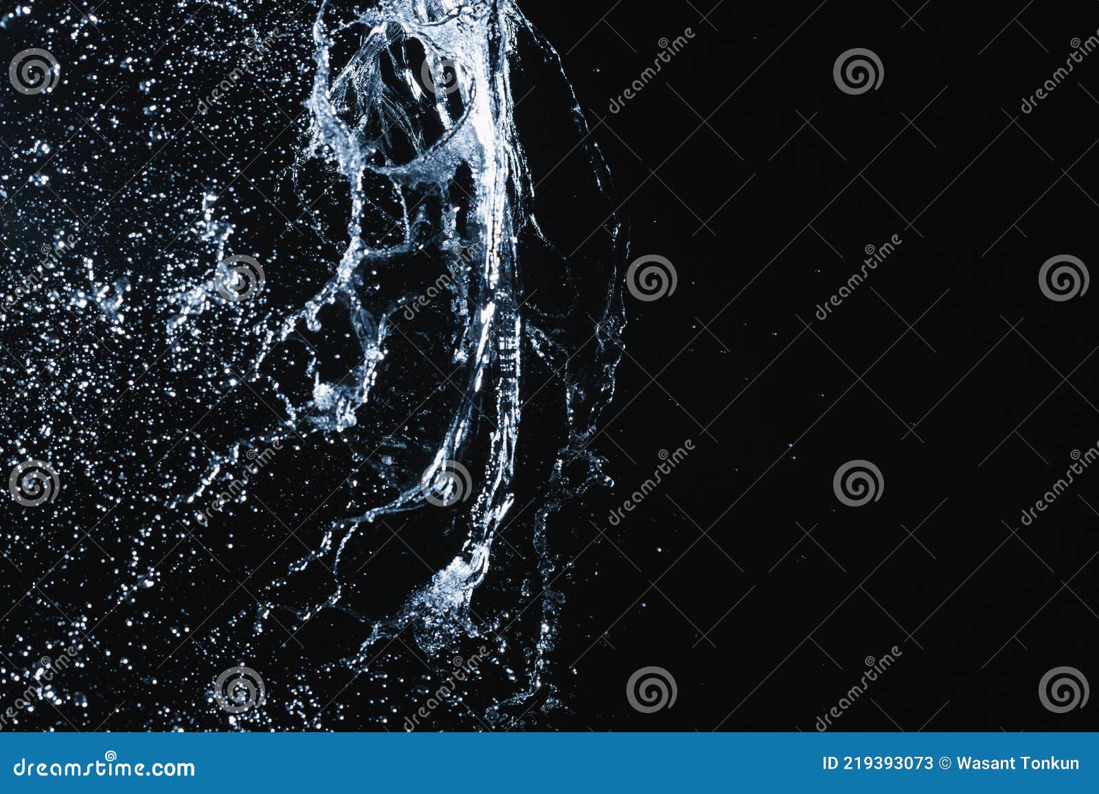 Water splash abstract stock image. Image of black, real - 219393073