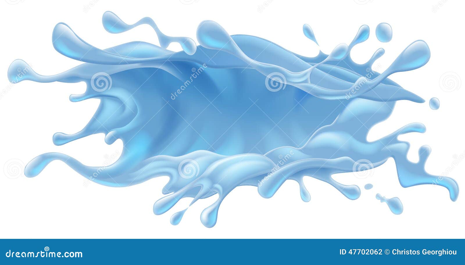 Water splash stock vector. Illustration of splashing - 47702062