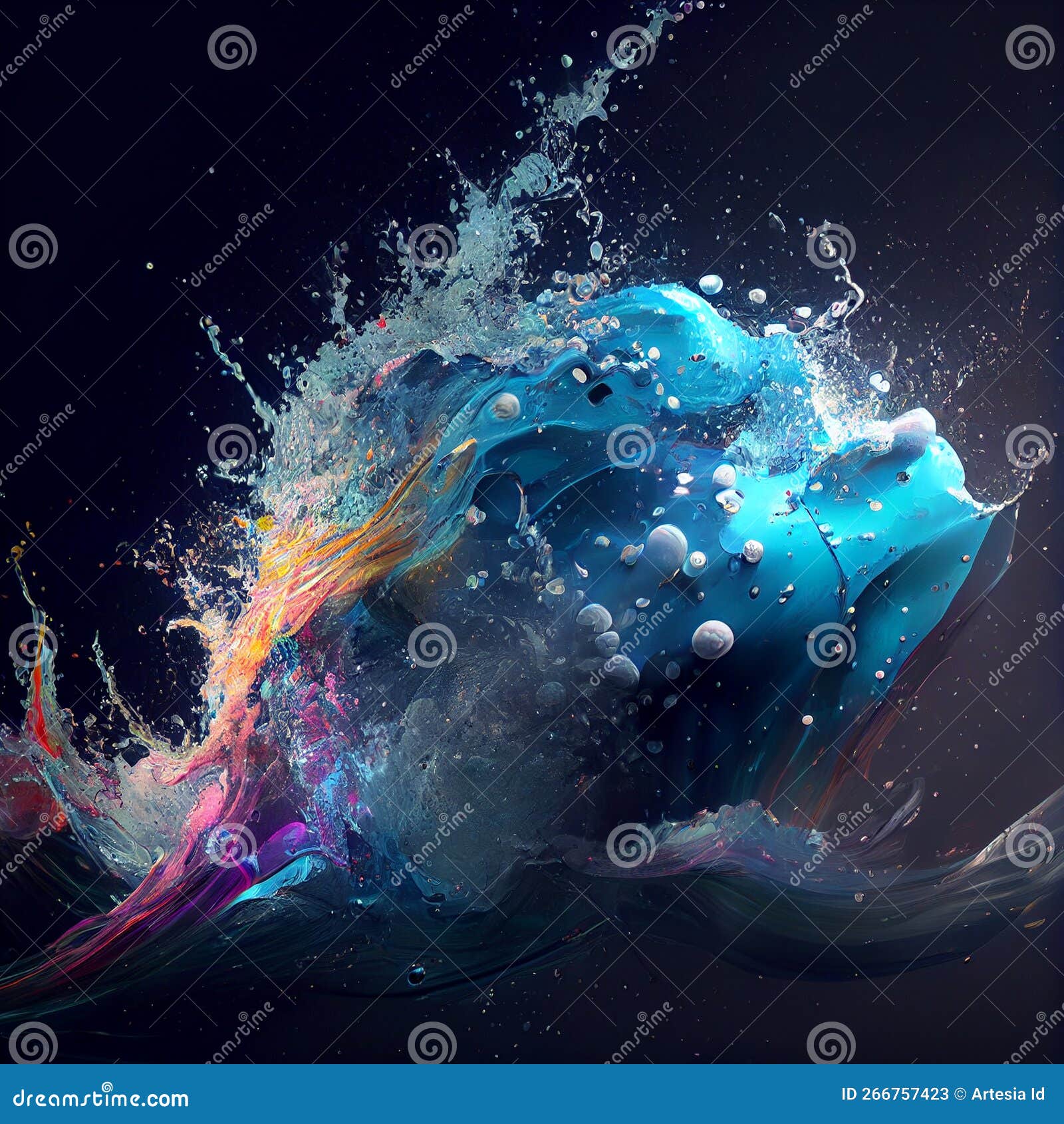 Water Splash Abstract Wallpaper Stock Image - Image of splashing ...