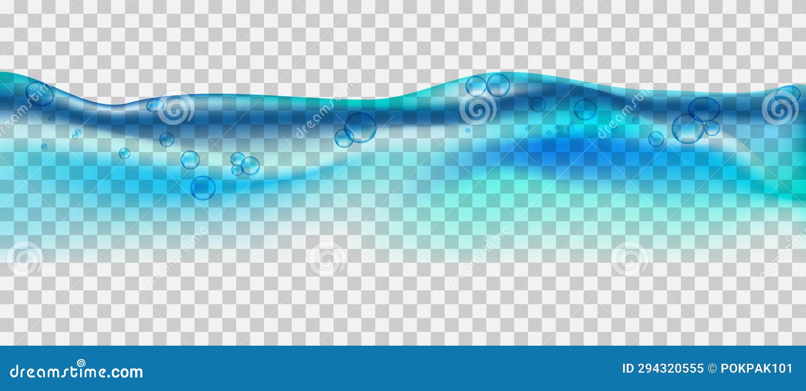 Water Splash with Air Bubbles Stock Vector - Illustration of closeup ...