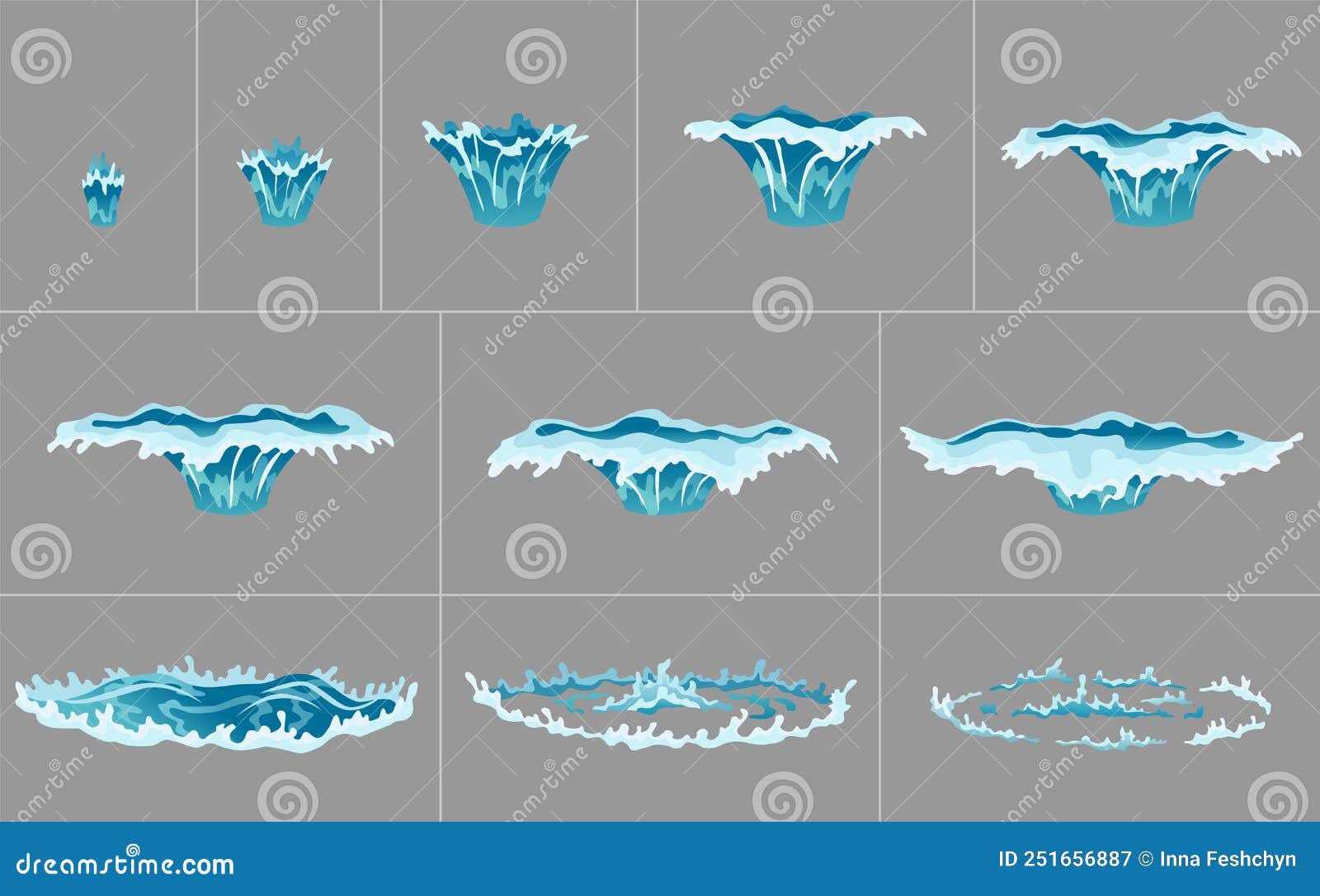 Water Splash Animation. Dripping Water Special Effect. Fx Sprite Sheet ... Water Splash Animation. Dripping Water Special Effect. Fx Sprite Sheet ...