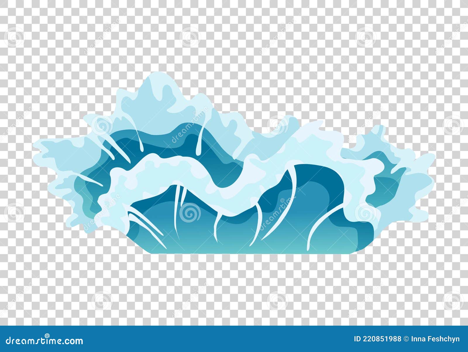 Water Splash Animation. Shock Waves on Transparent Background. Spray ...