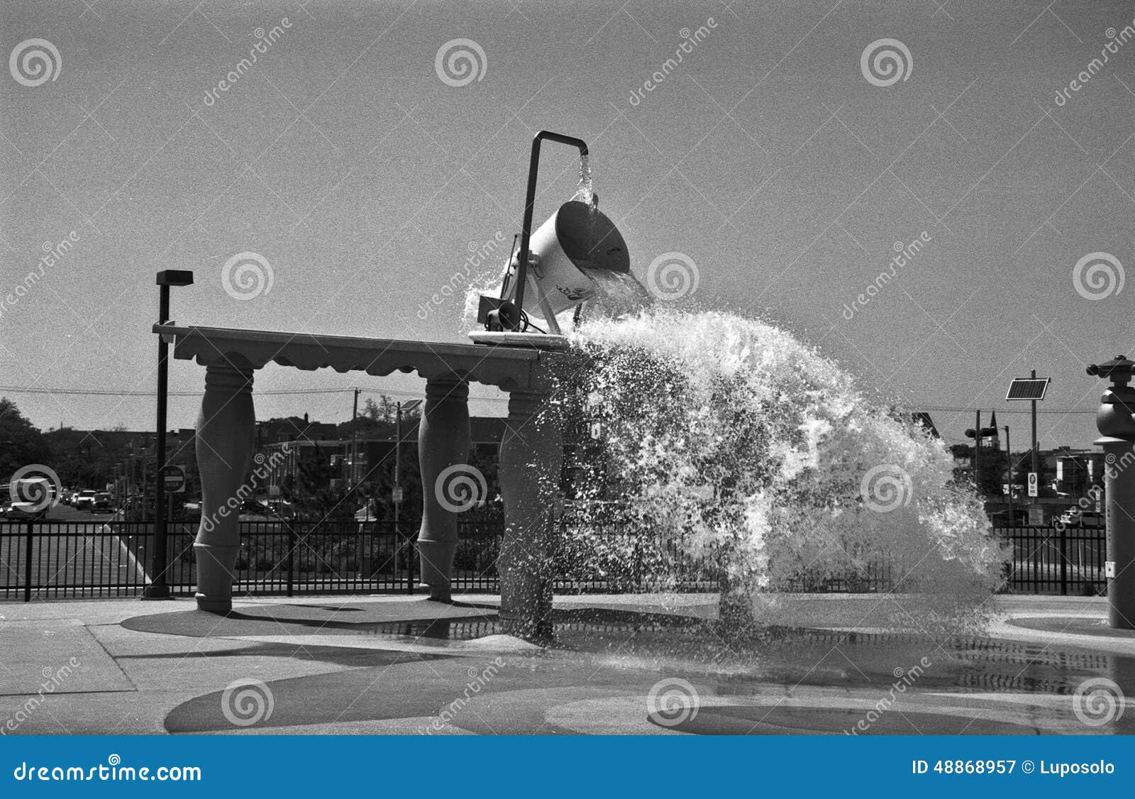 Water Splash Attraction editorial photography. Image of boardwalk ...