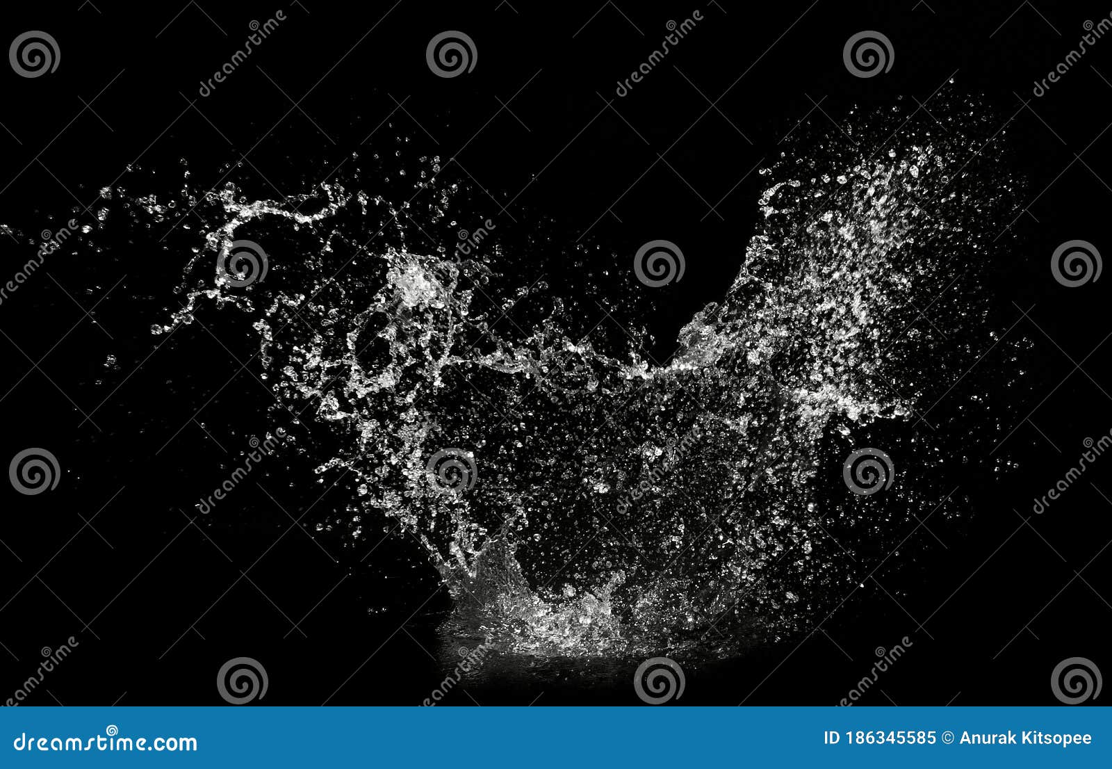 Splash Black Background Graphic