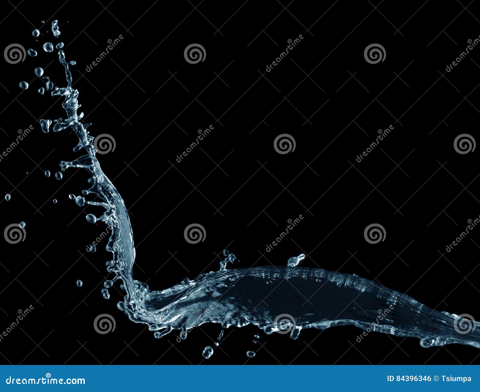 Water splash on a black stock photo. Image of droplet - 84396346