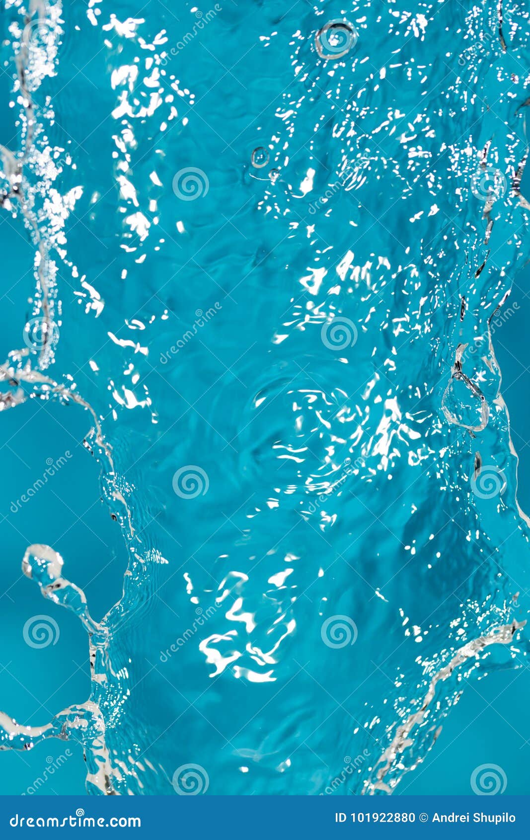 Water Splash on Blue Background Stock Photo - Image of frame, splashing ...