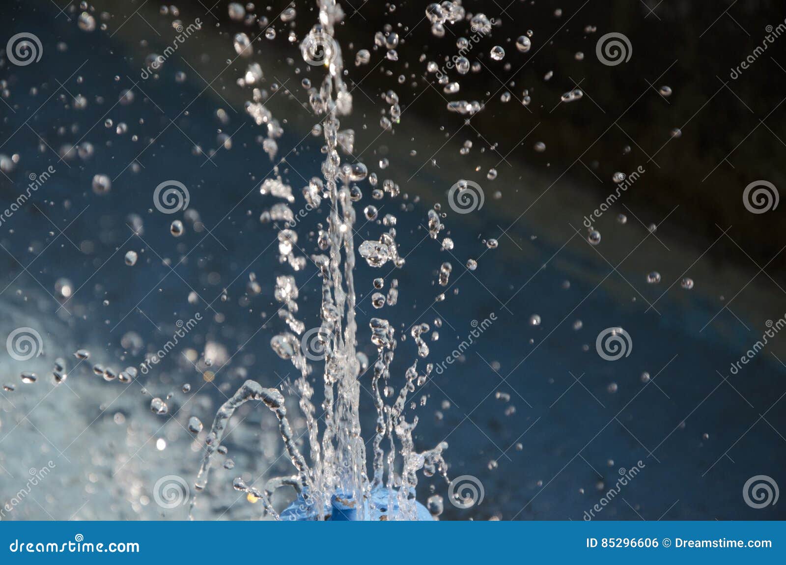 Water splash stock photo. Image of powern, blue, splash - 85296606