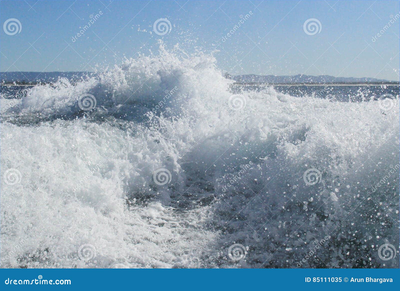 Water Splash from Boat Speed Stock Image - Image of speeding, jump ...