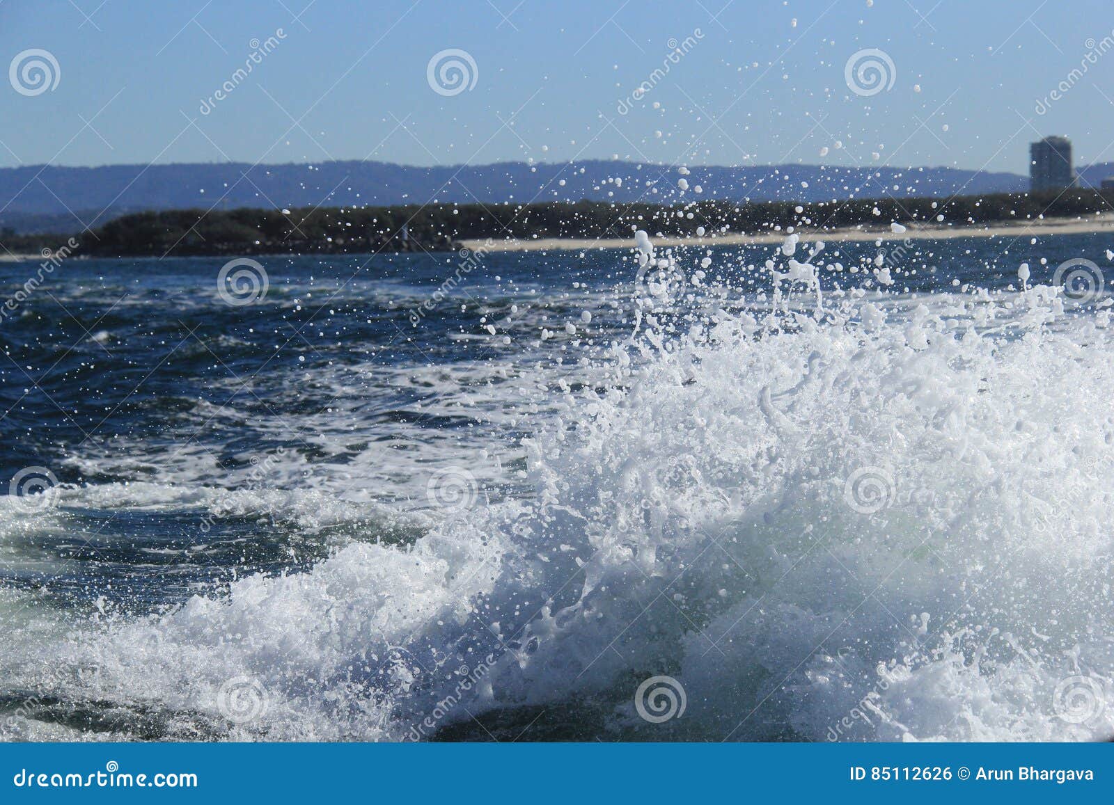 Water Splash from Boat Speed Stock Photo - Image of foamy, background ...