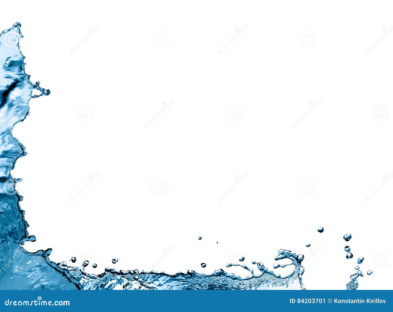 Water Splash Border Stock Image | CartoonDealer.com #84203701