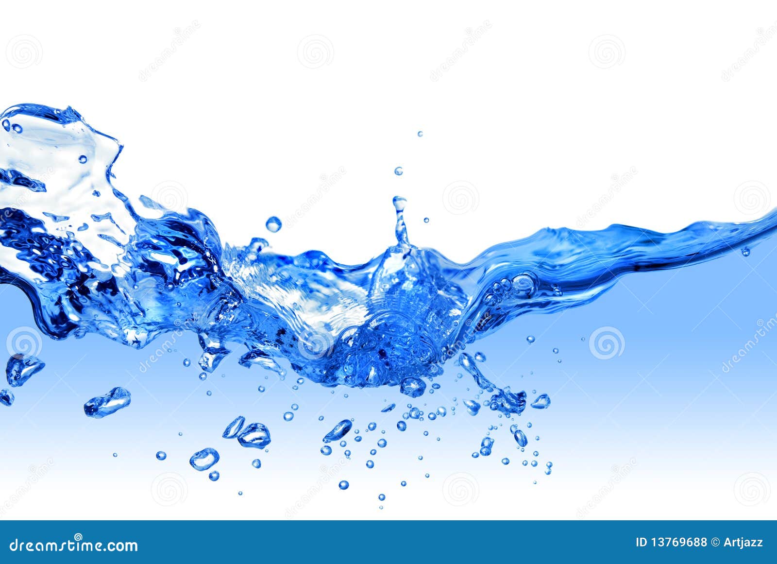 Water splash with bubbles stock photo. Image of environment - 13769688