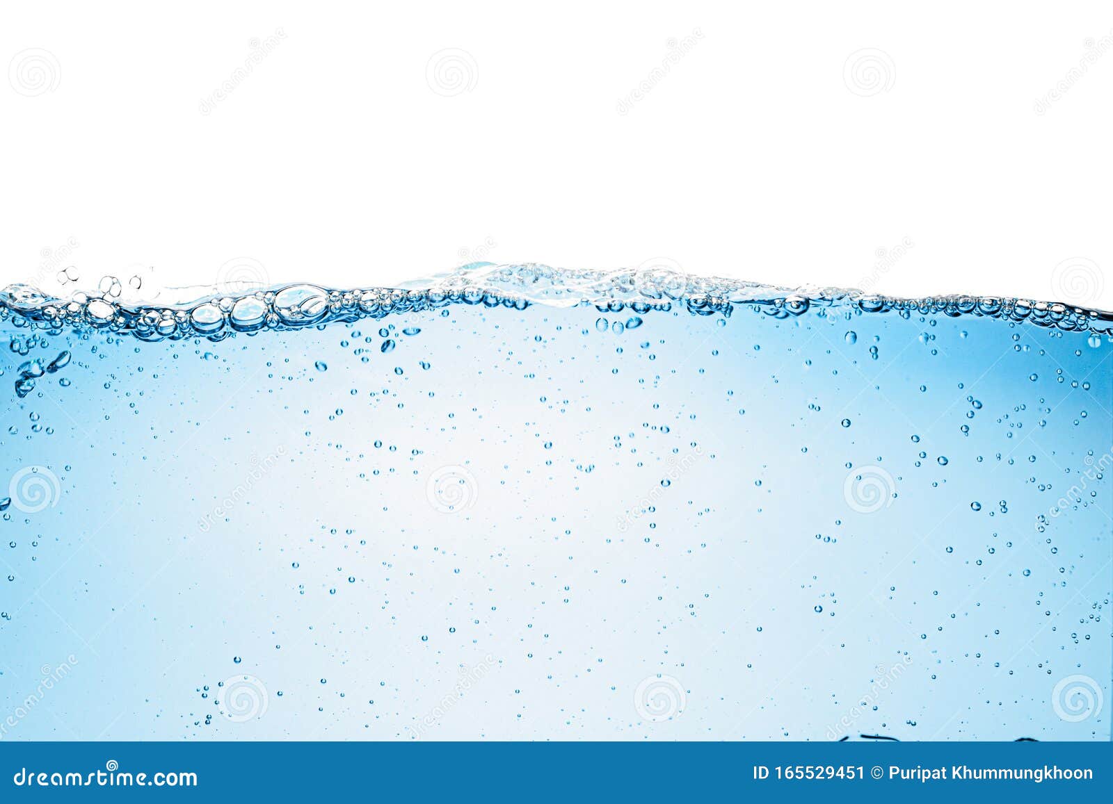 Water Splash with Bubbles of Air Stock Image - Image of humidity ...