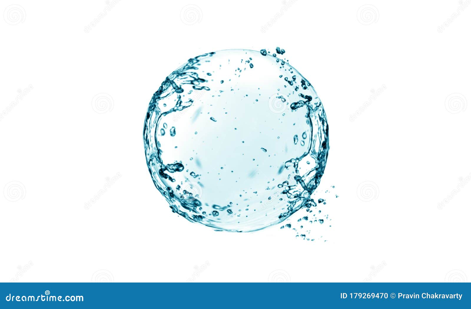 Water Splash or Bubbles with Water Ball. Water Textured Background ...