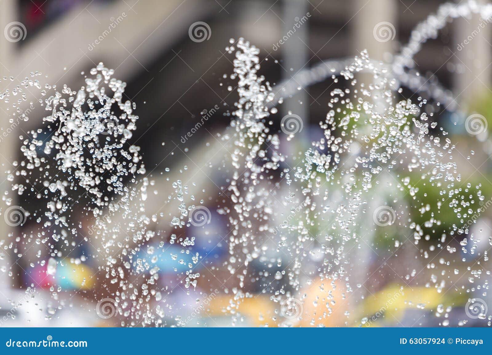 Water Splash with Bubbles on Colored Background Stock Photo - Image of ...