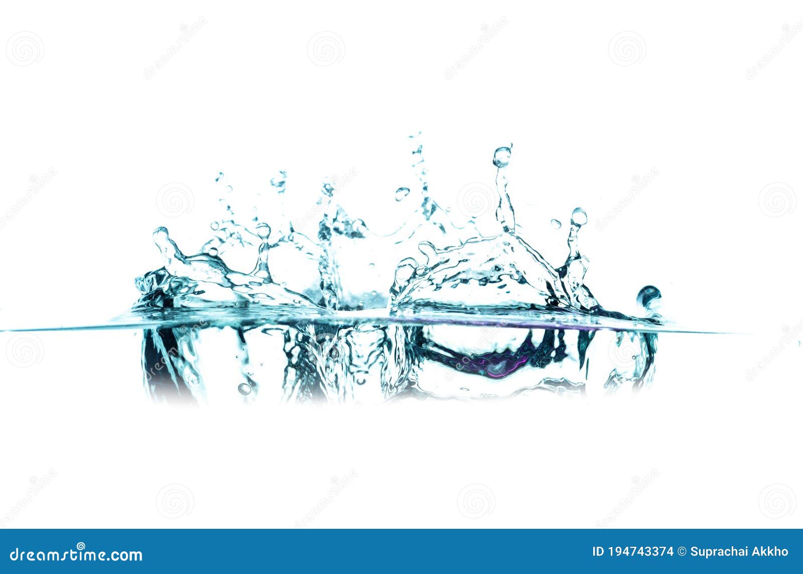 Splashes of Water for Product Design Stock Photo - Image of fluid, full ...