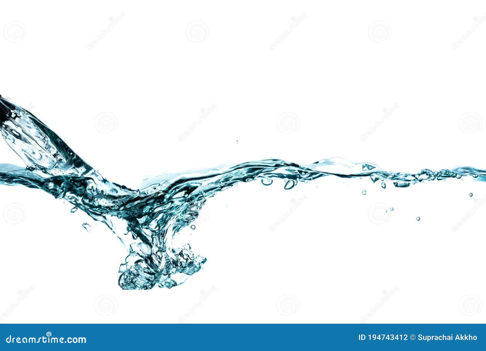 Water Wave Isolated on White Background Stock Photo - Image of liquid ...