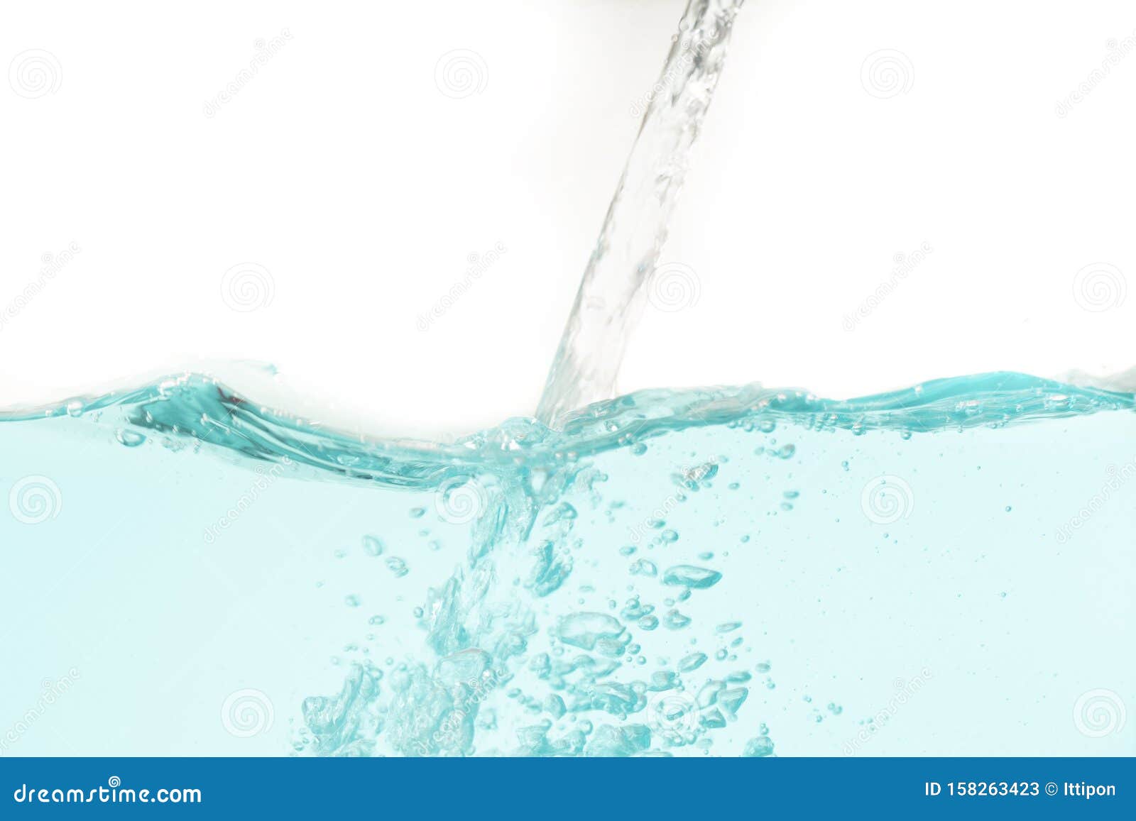 Water splash with bubbles stock image. Image of line - 158263423