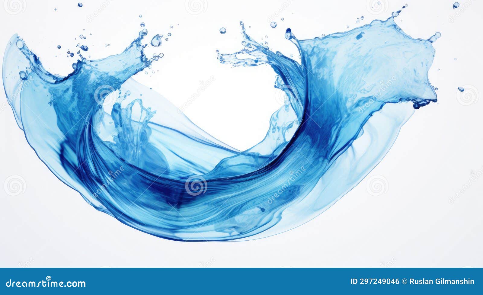 Water Splash in Circle Shape Isolated on White Background Stock Photo ...