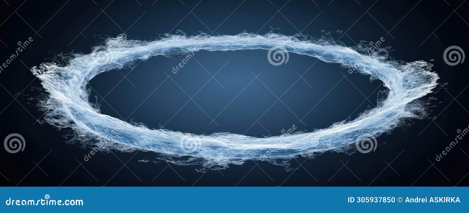 Water Splash Circle Shape Top View Front View with Bubbles and Drops ...