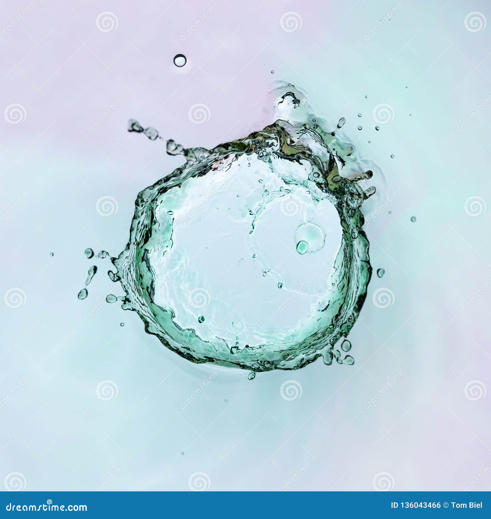 Top View Water Splash stock photo. Image of splash, overhead - 136043466