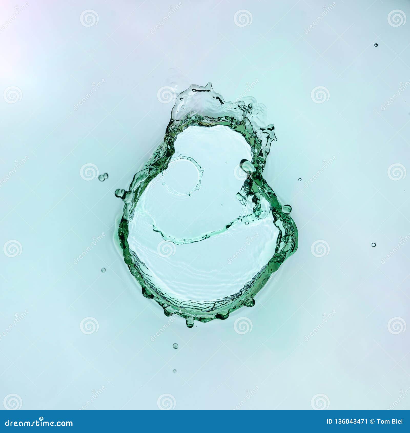 Top View Water Splash stock image. Image of splatter - 136043471