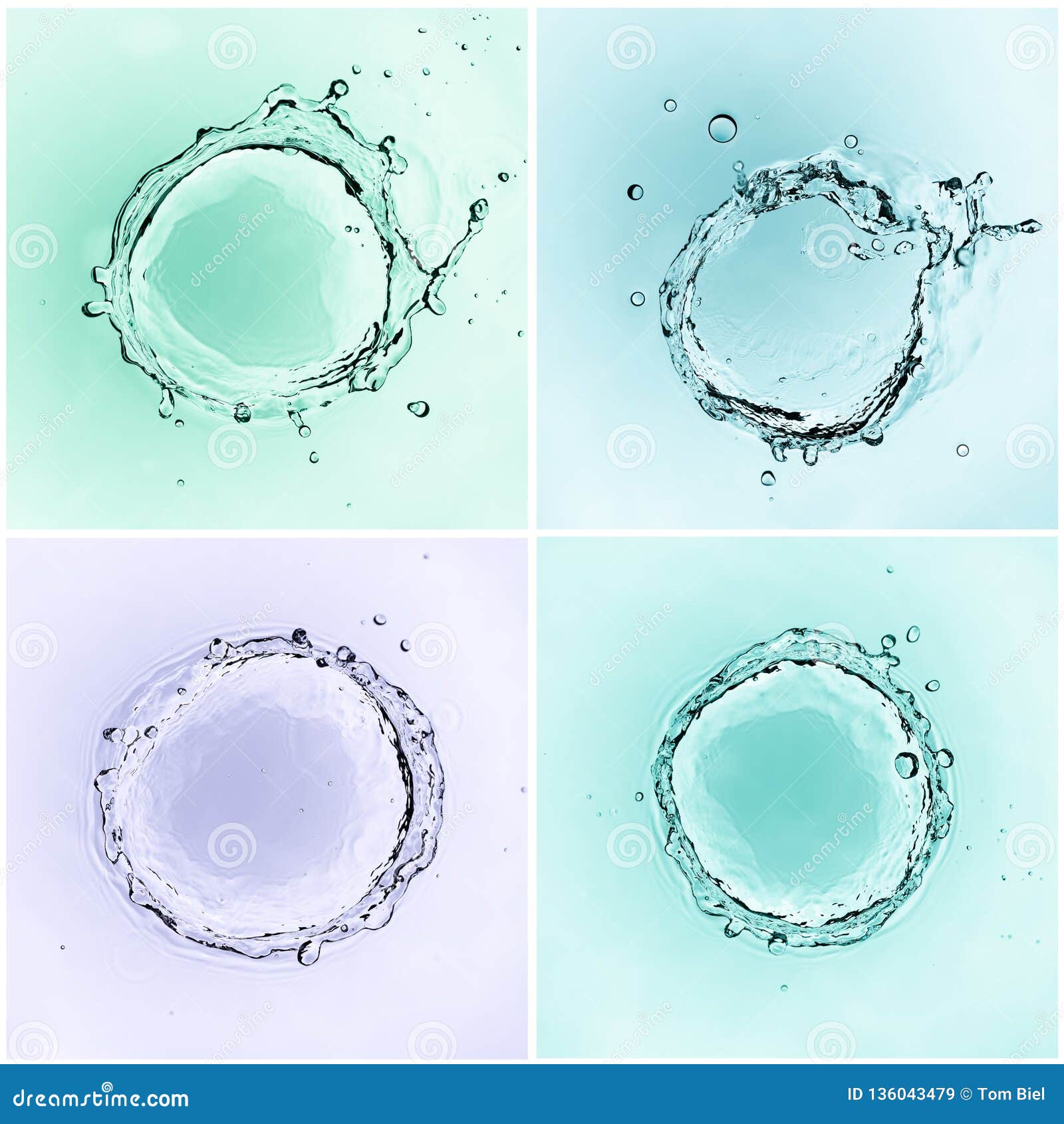 Top View Water Splash stock image. Image of circle, motion - 136043479