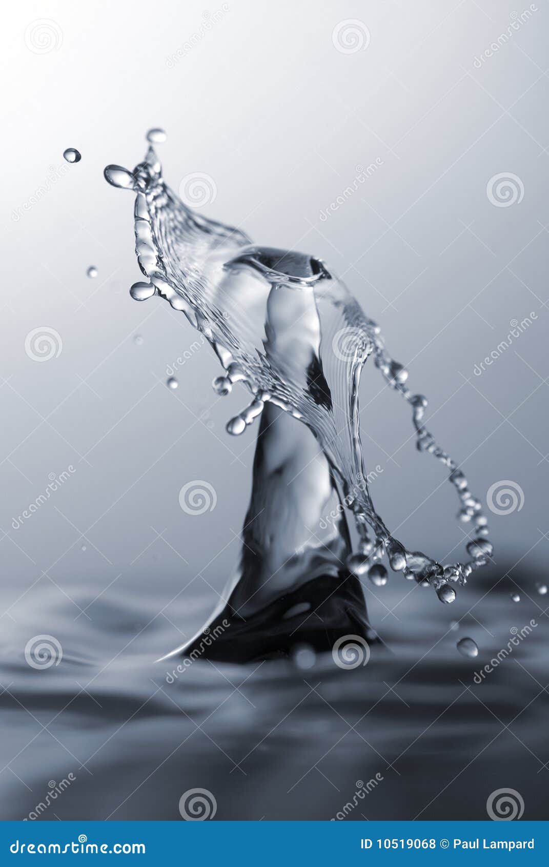 Water splash collision stock photo. Image of crown, detail - 10519068