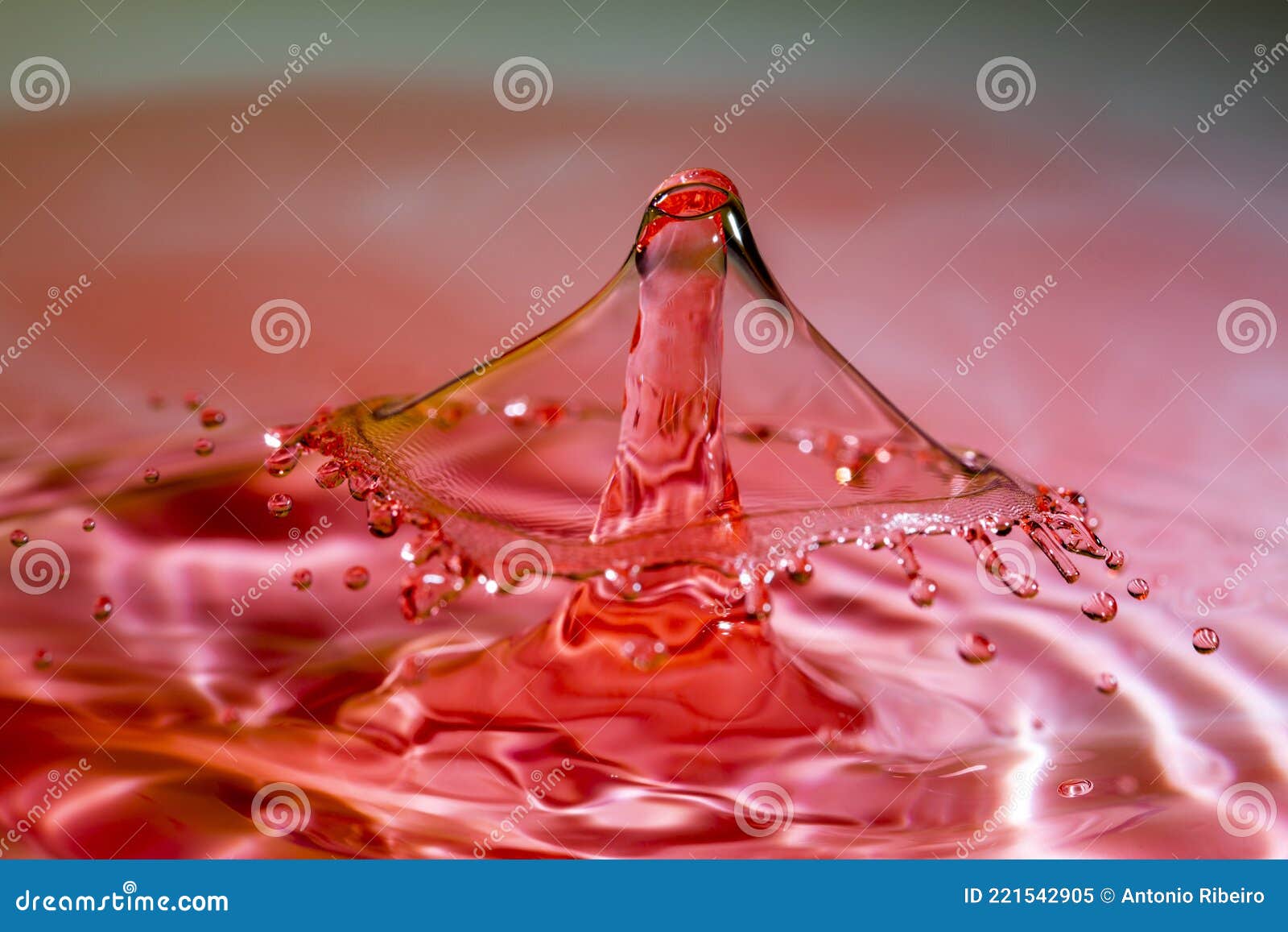 Water Drop Crown Collision stock image. Image of column - 221542905