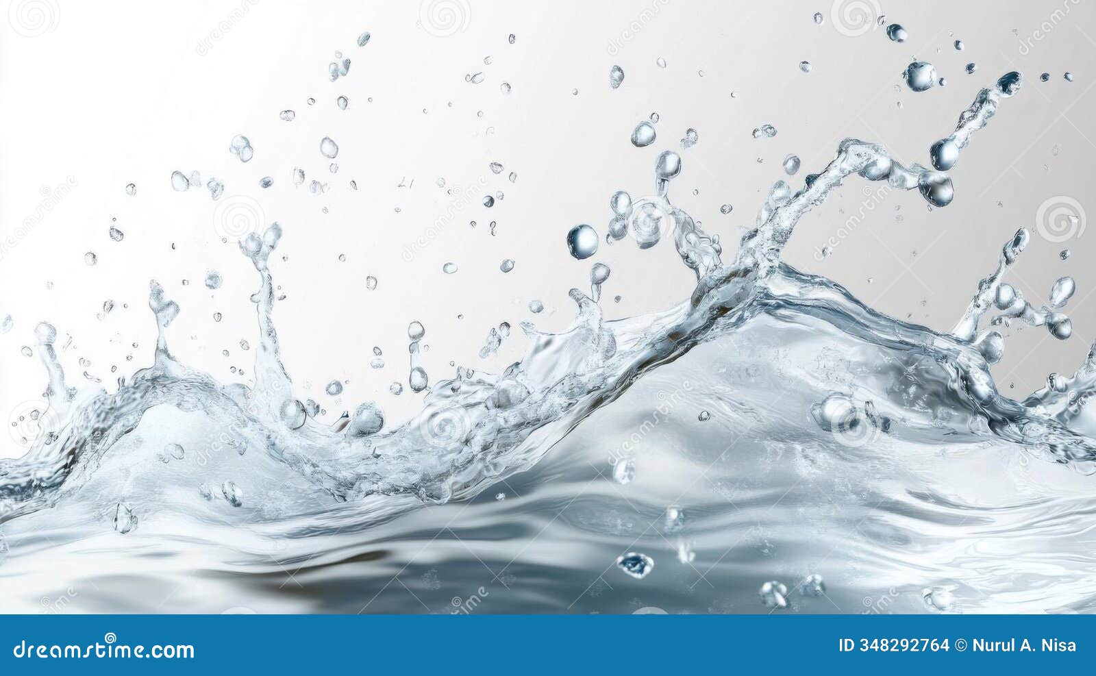 Water Splash, Crystal Clear Stock Illustration - Illustration of ...