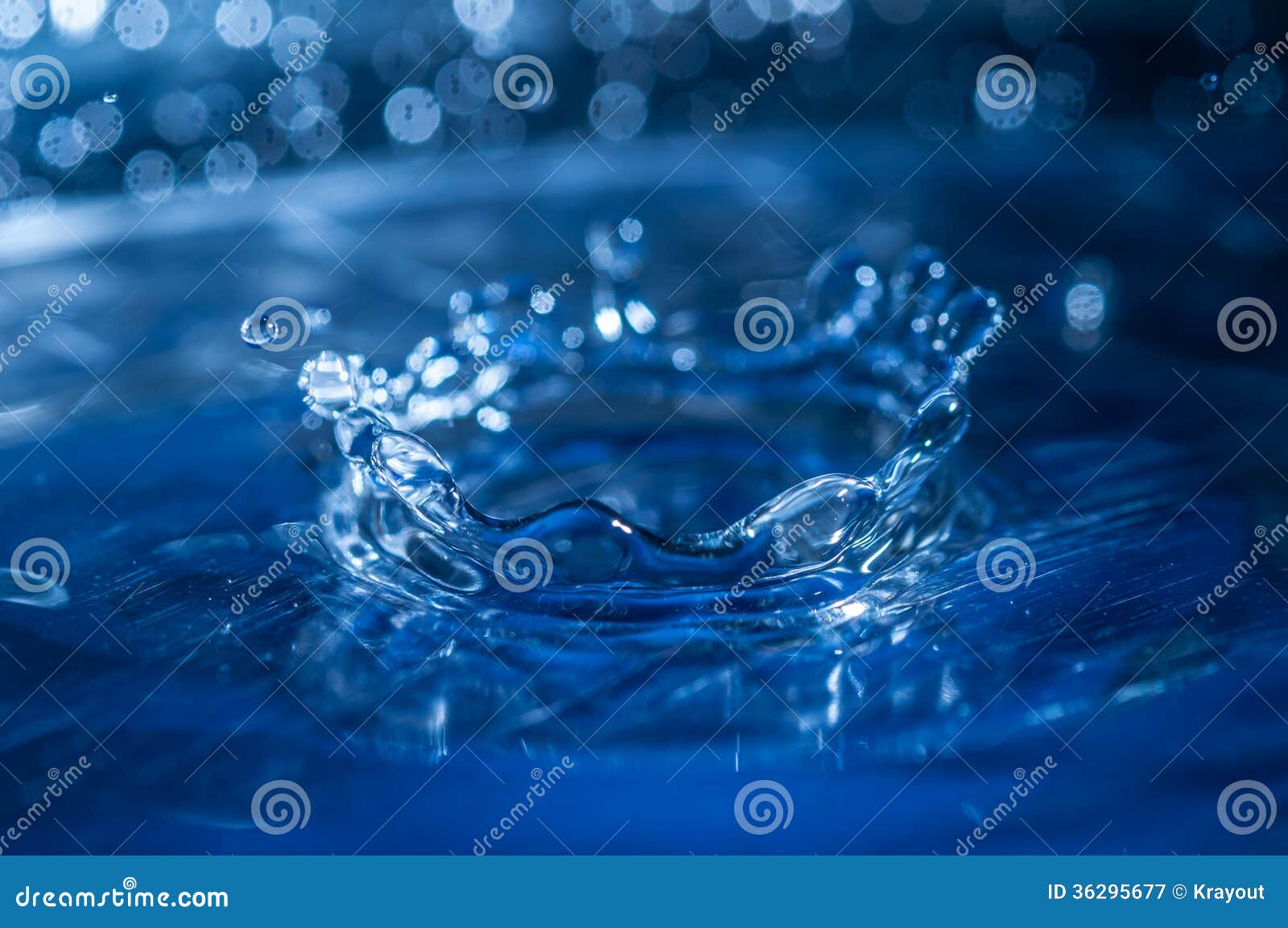 Water splash stock image. Image of crown, drops, clear - 36295677
