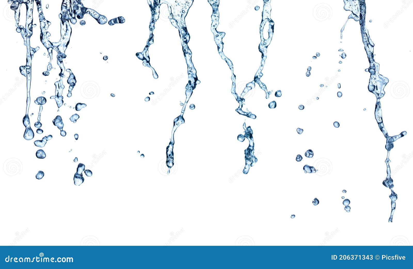 Water Splash Drop Blue Liquid Bubble Stock Image - Image of purity ...
