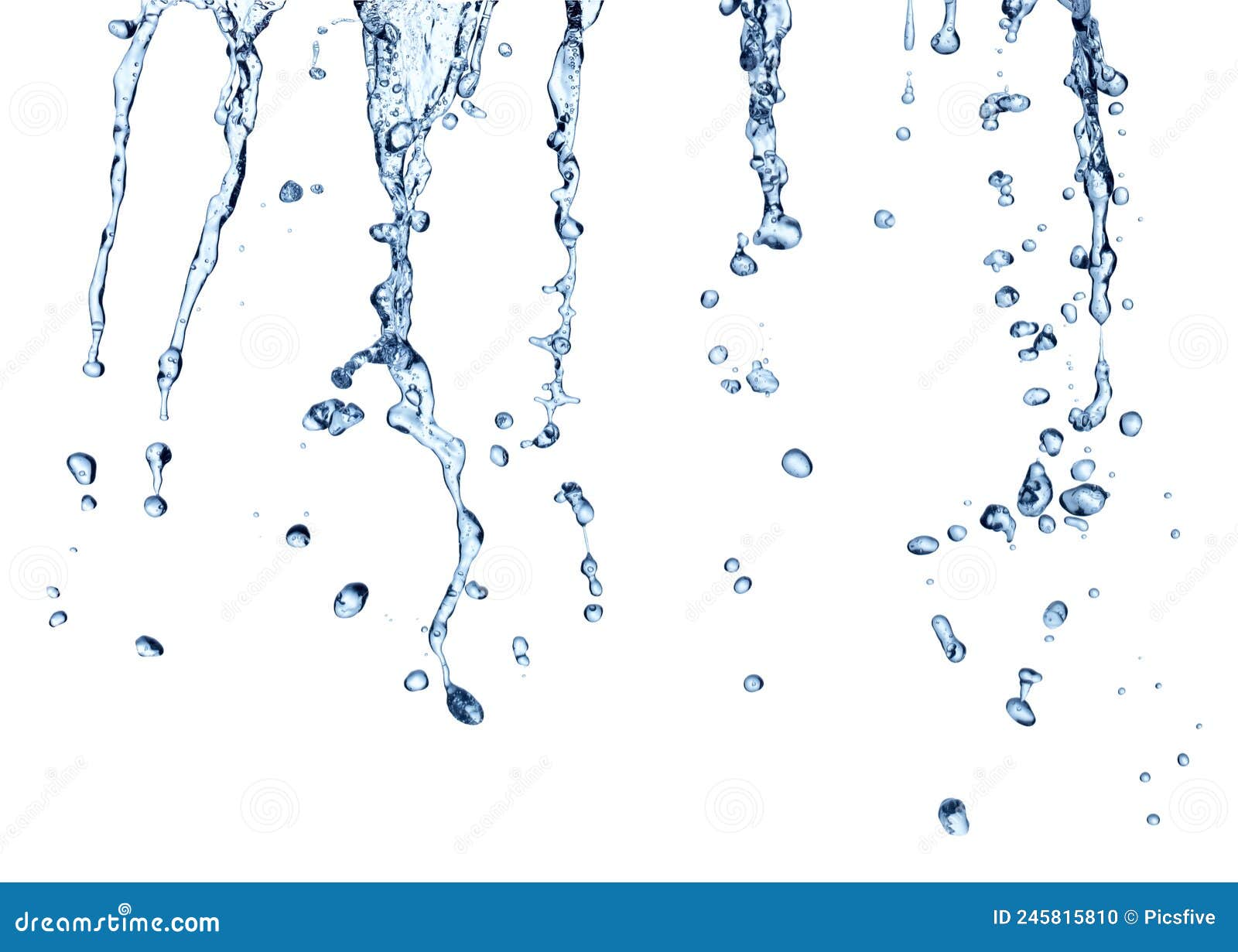 Water Splash Drop Blue Liquid Bubble Stock Photo - Image of energy ...