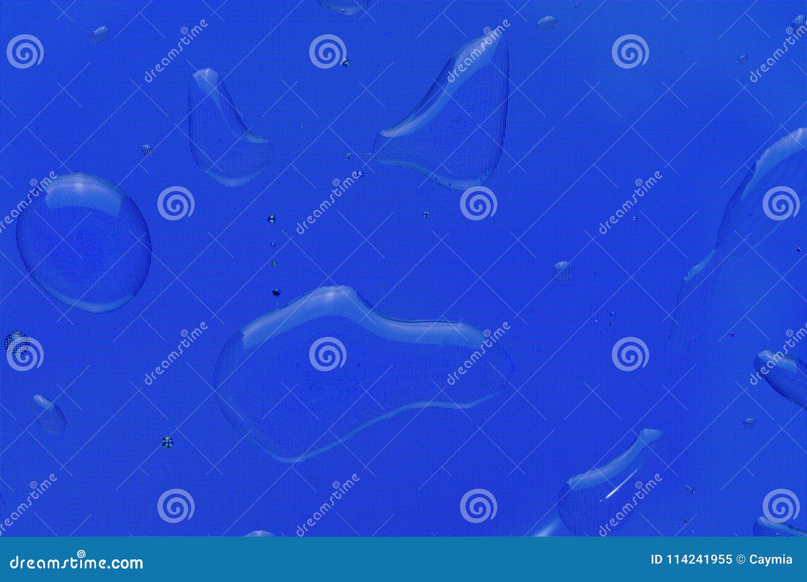 Blue Water Splash Droplets Background with Pixel Pattern. Stock Image ...