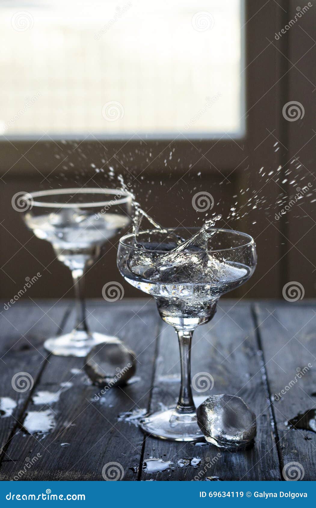 Water Splash with Drops from a Glass Stock Image - Image of motion ...