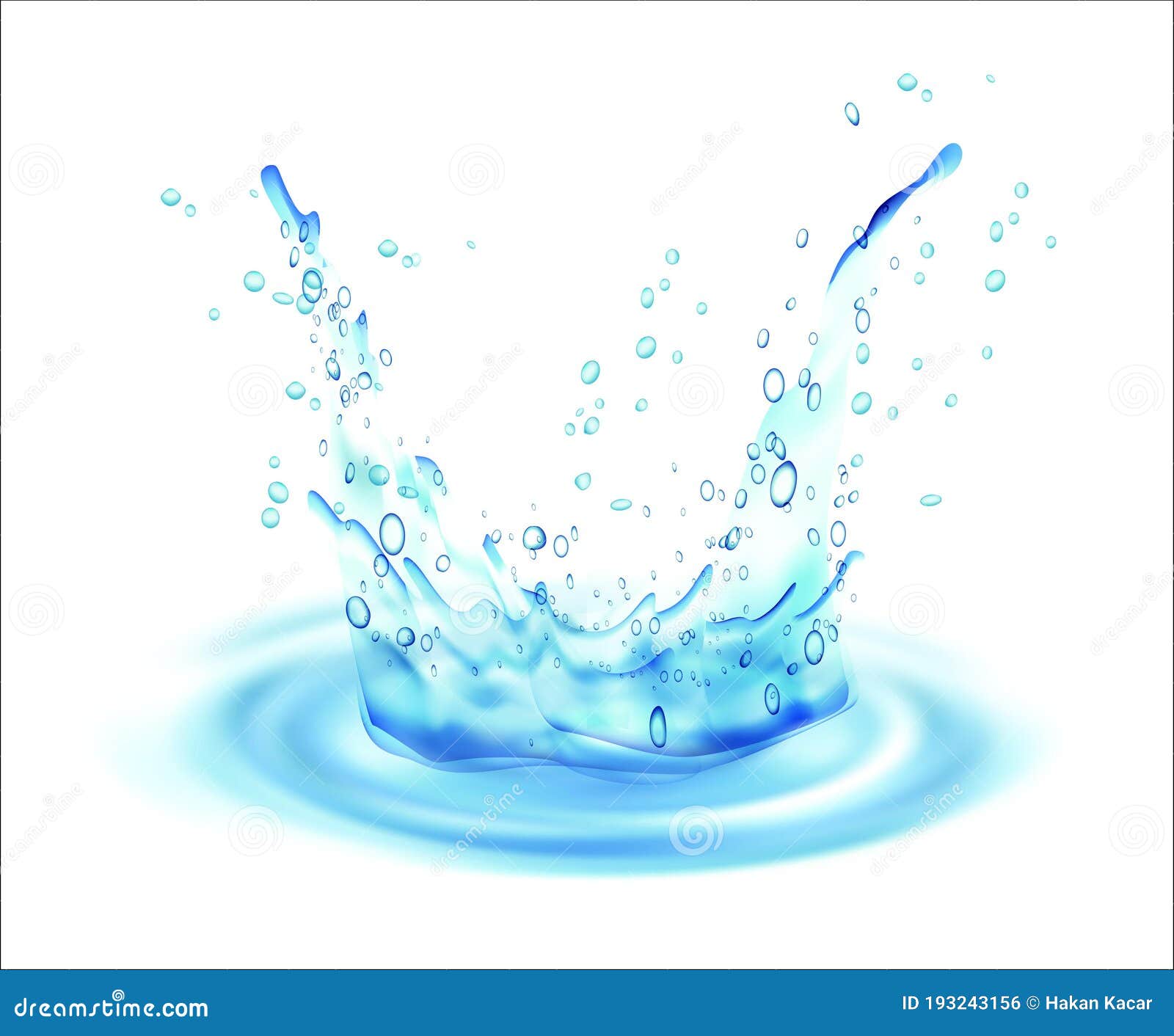 Water Splash Effect Illustrator