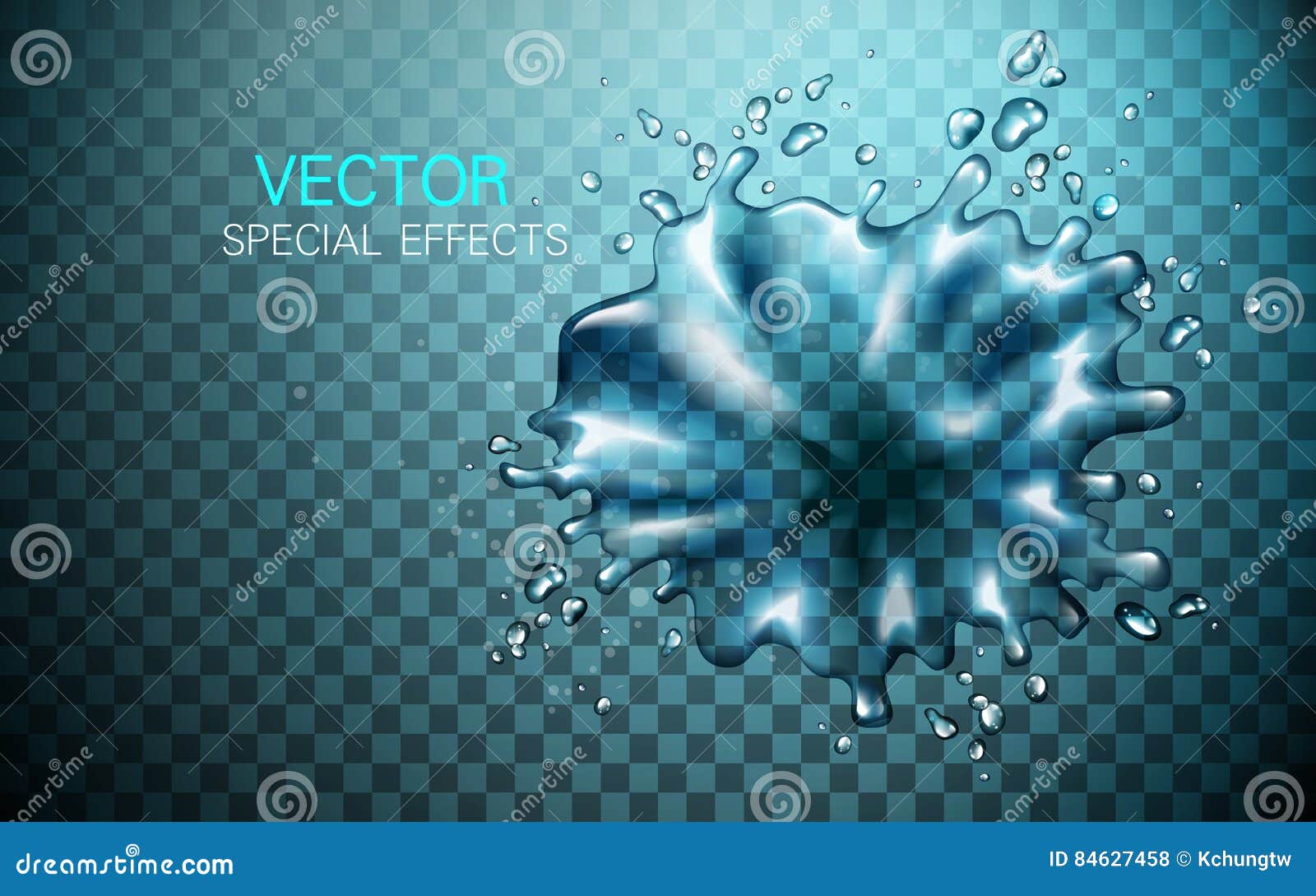 Water splash element stock vector. Illustration of pump - 84627458
